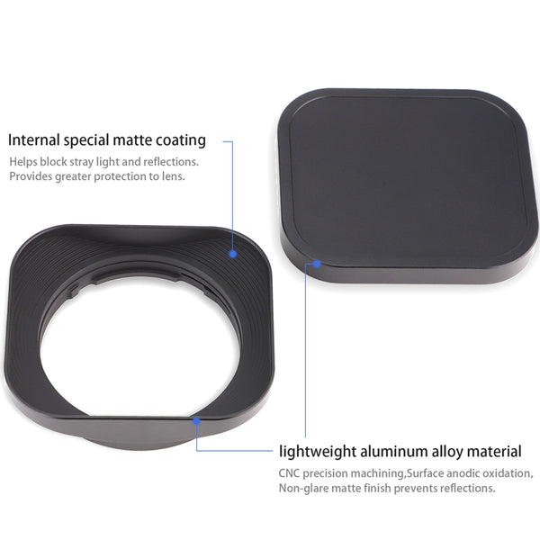 Haoge Bayonet Square Metal Lens Hood with Metal Cap for Sigma 30mm F1 ...