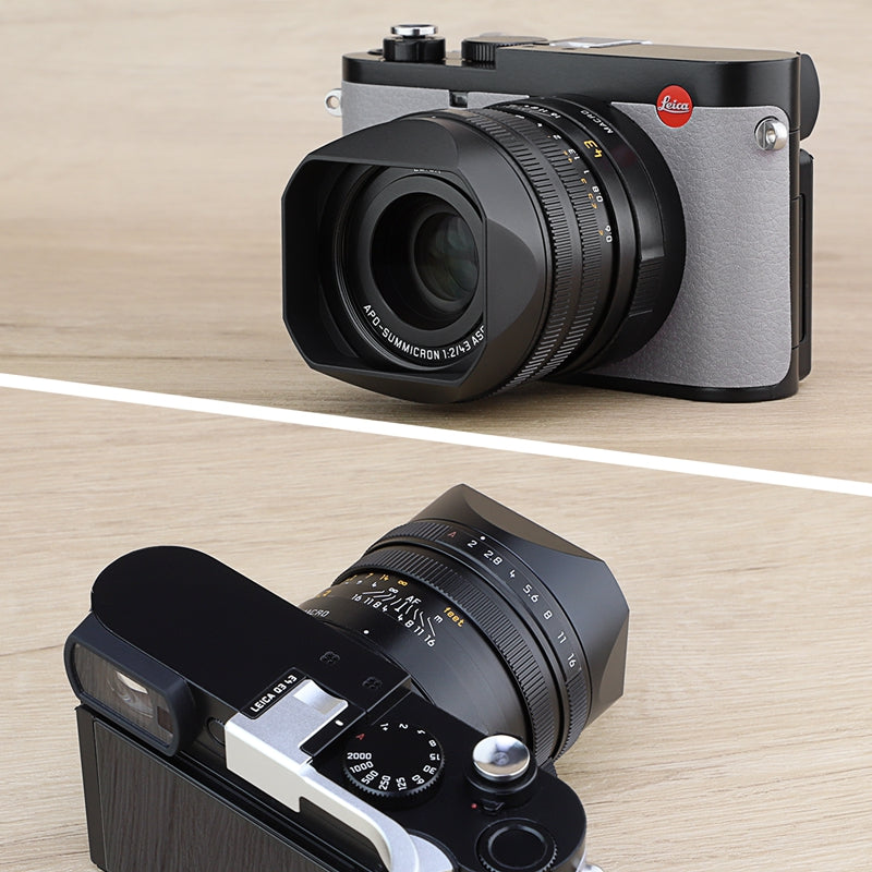 Haoge Metal Square Lens Hood for Leica Q3-43 q3 43 Camera Accessories – Haoge Photography Accessory