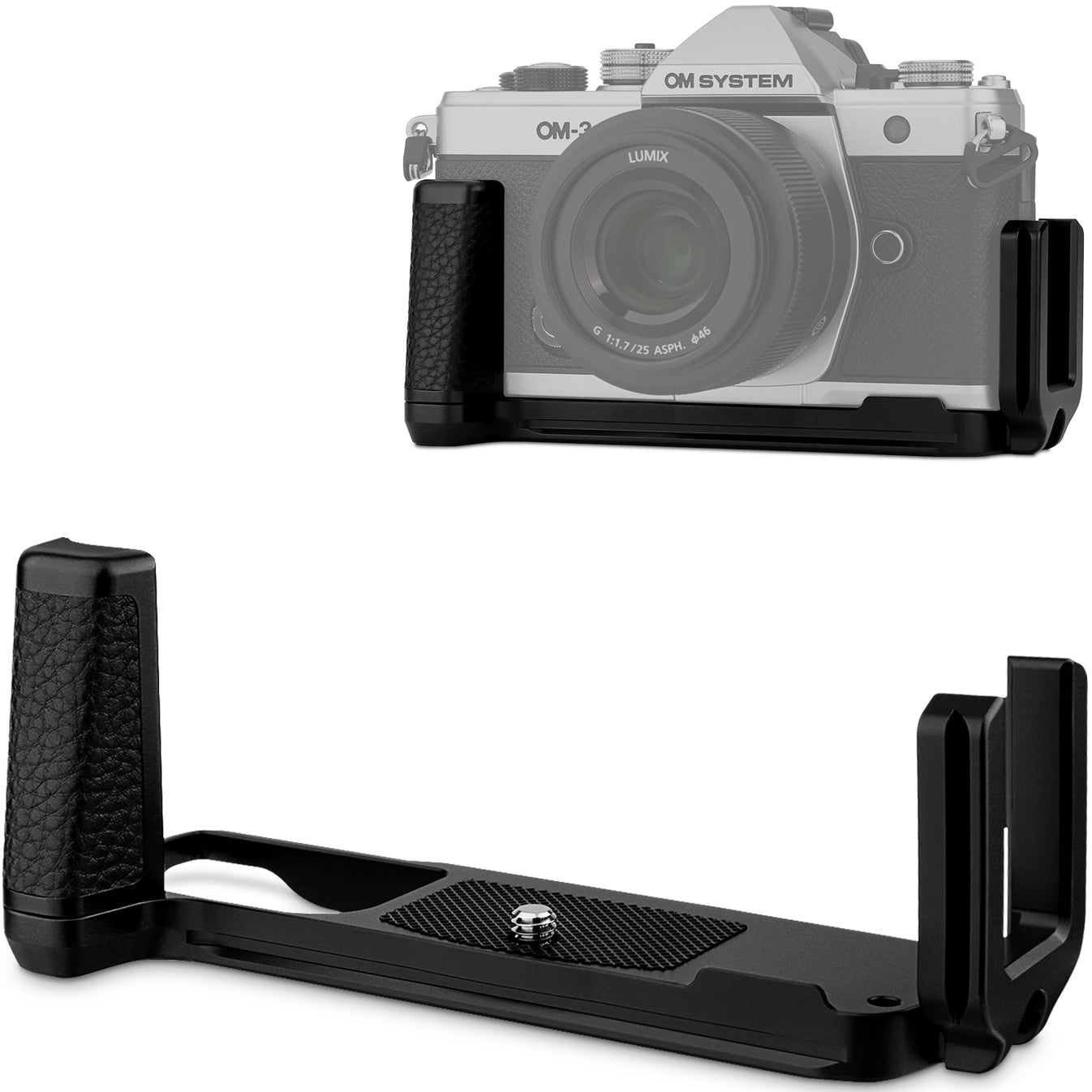 Haoge HG-OM3 Camera Bracket Holder Hand Grip for OM SYSTEM OM-3 Camera ...