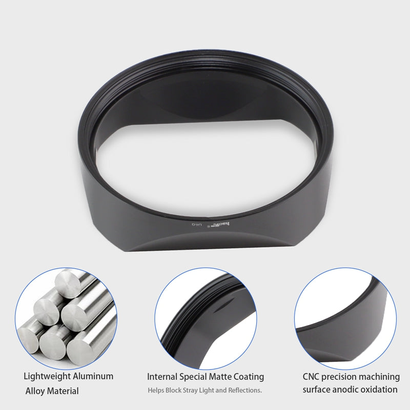 Haoge Metal Square Lens Hood for Leica Q3-43 q3 43 Camera Accessories ...